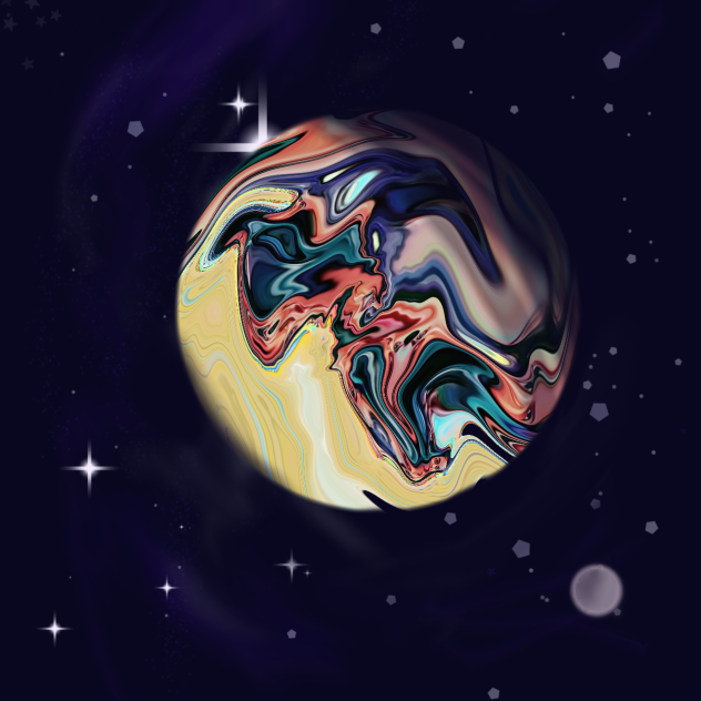 Planet out of my Pic - ibisPaint