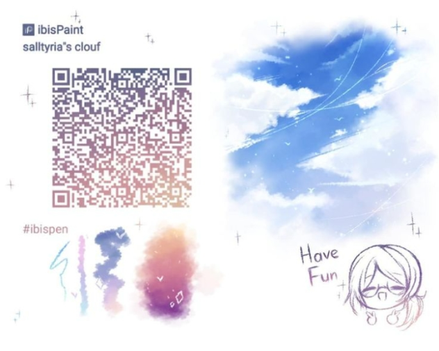 cloud brush - ibisPaint