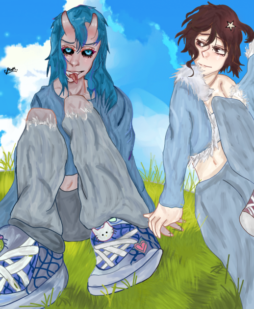 DITYS with coffee aka my pookie bear - ibisPaint