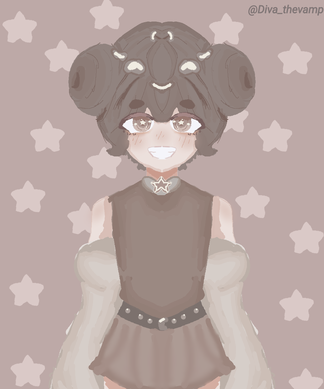 Cute beige girl - ibisPaint
