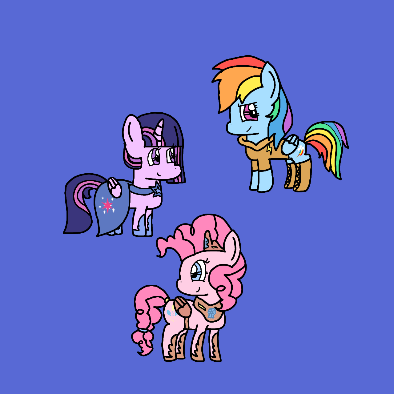 Twilight, Pinkie, and Rainbow Dash 🌈 - ibisPaint
