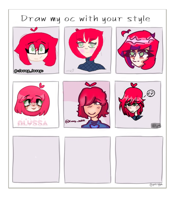 Draw my oc in your style collab - ibisPaint