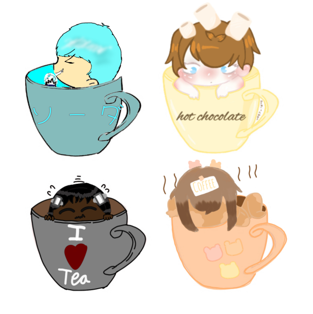 Mug cap collab - ibisPaint