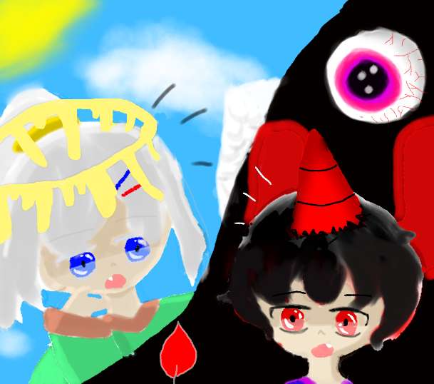 Angel & evil - ibisPaint