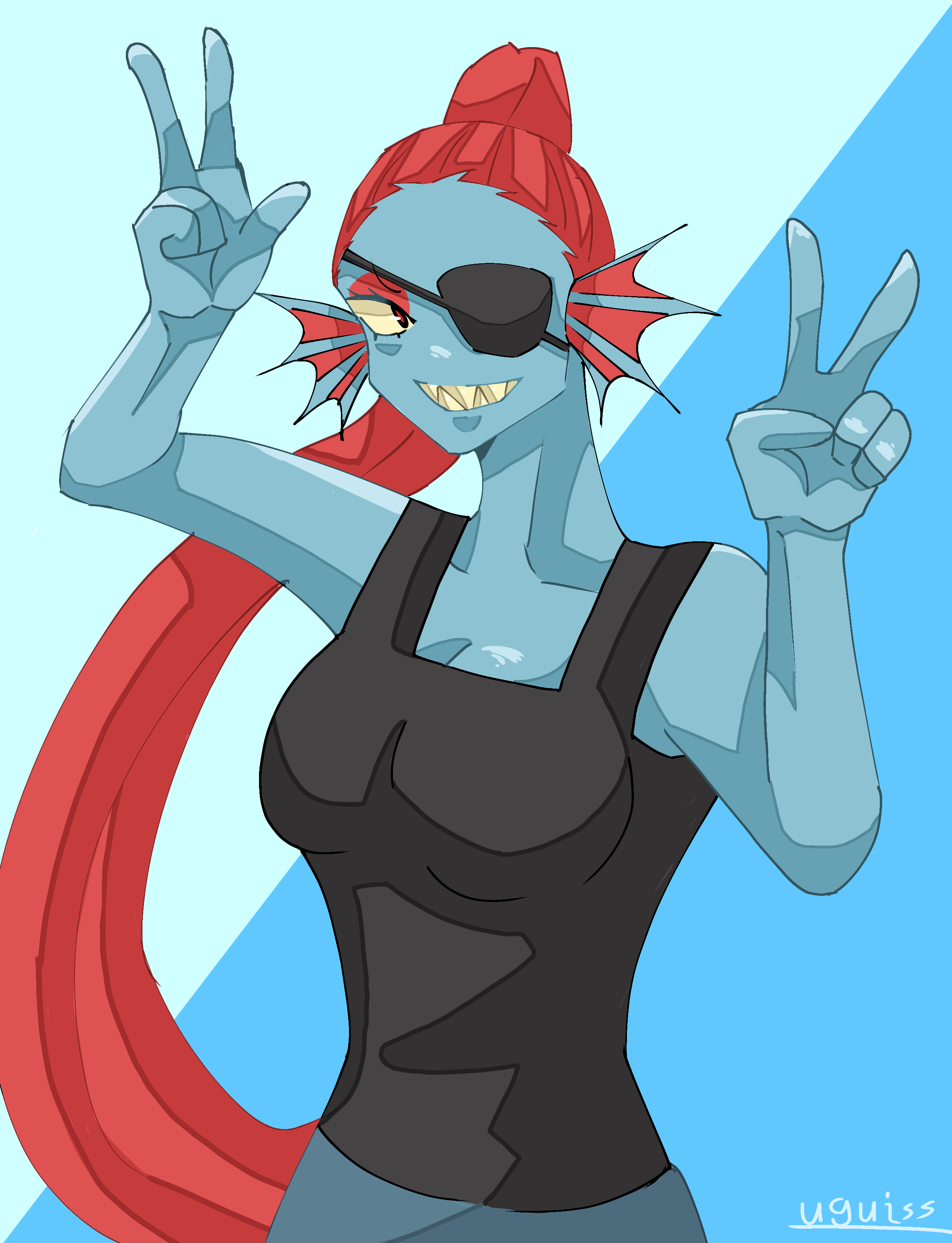 アンダイン(Undyne) - ibisPaint