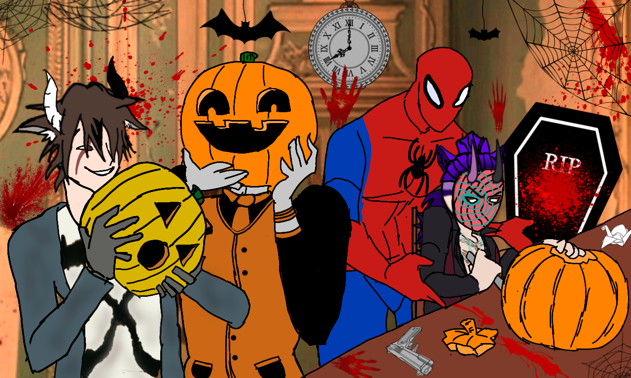 carved from pumpkins - ibisPaint