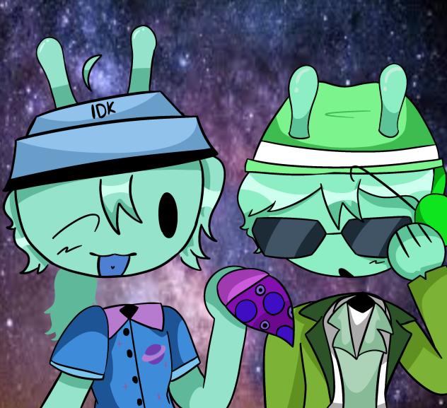The aliens 👽 ️ ️🗣🗣 - ibisPaint