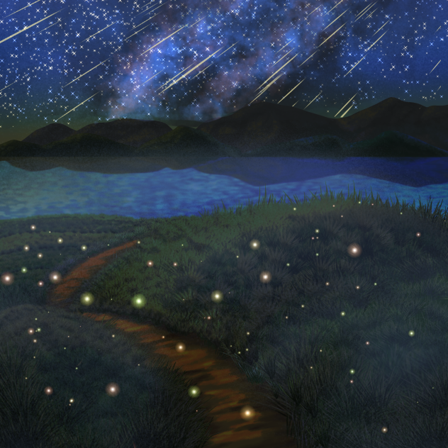 Summer night sky - ibisPaint