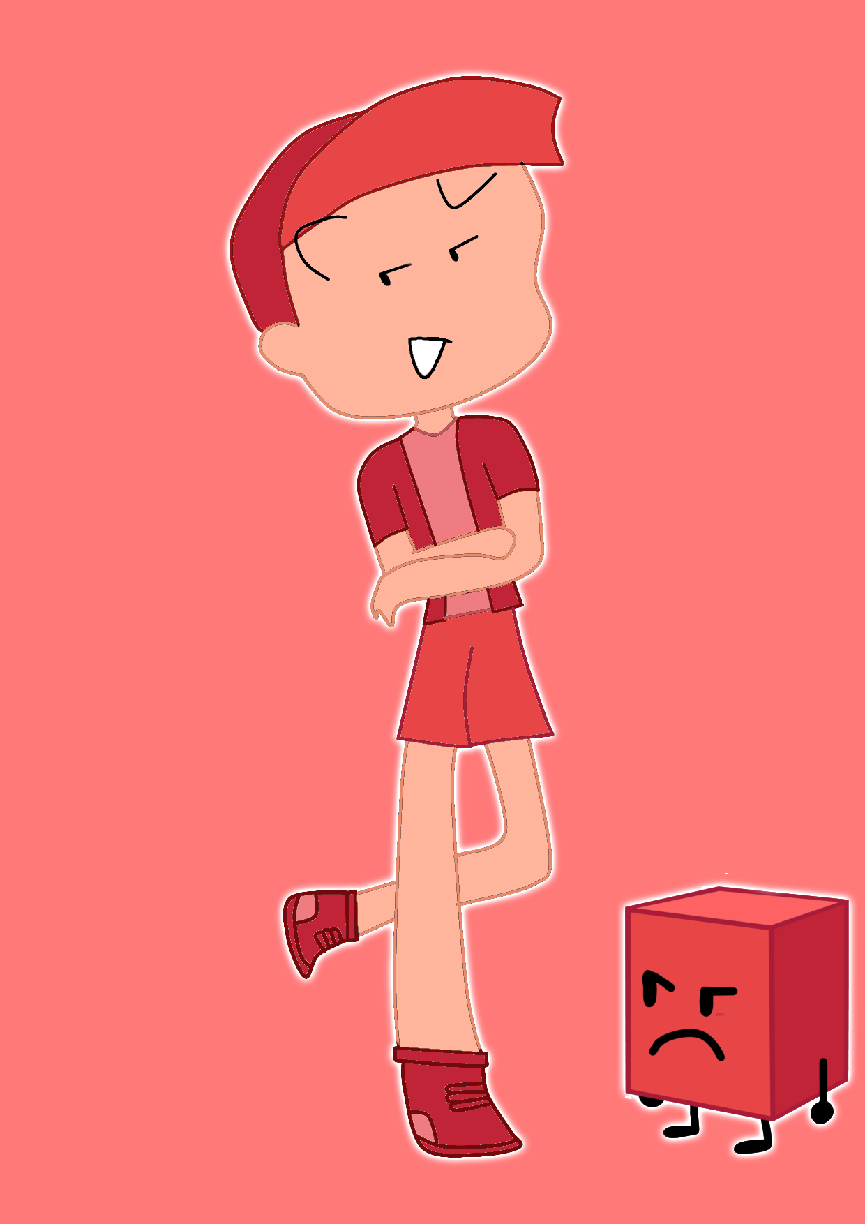 🟥 Bfdi Blocky as human 🟥 - ibisPaint
