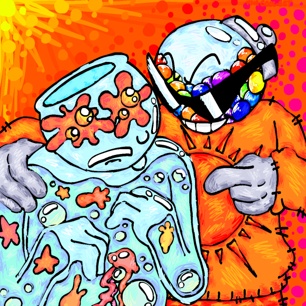 Fishbowl and Gumball Machine - ibisPaint