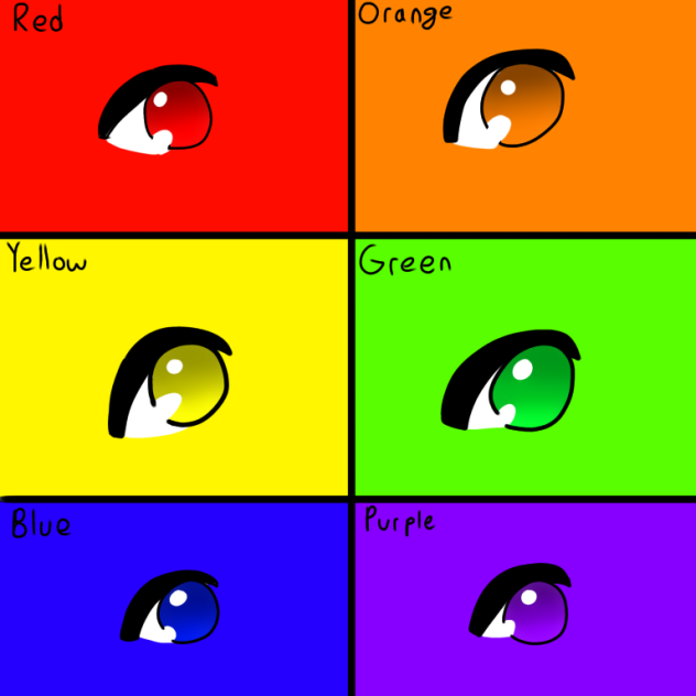 Rainbow eyes - ibisPaint