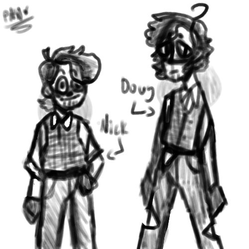 Caricatures of Nick and Doug - ibisPaint