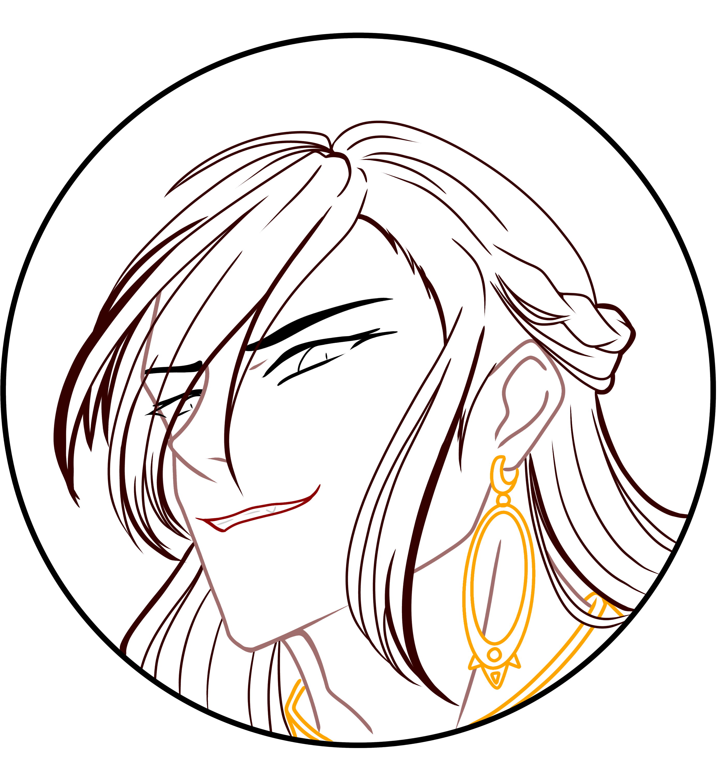 Mitsuki-the twin evil(outline) - ibisPaint