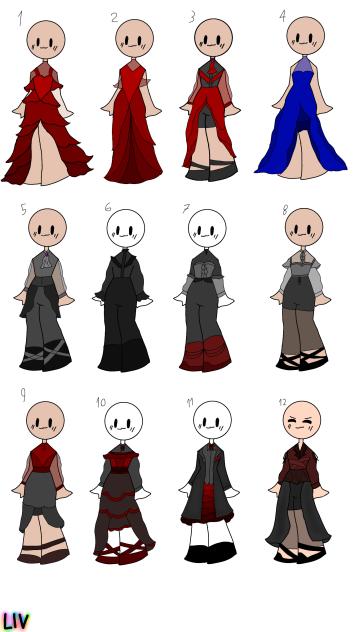 Free To Use Outfits(4, fancy edition) - ibisPaint