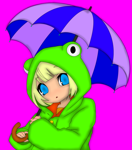 Frog raincoat - ibisPaint