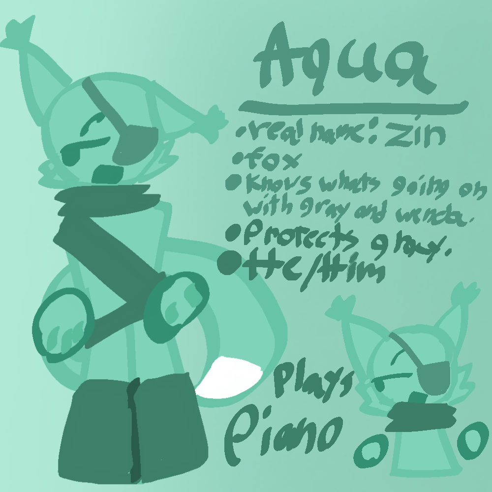 AQUA! (New sprunki and ibis paint oc.) - ibisPaint