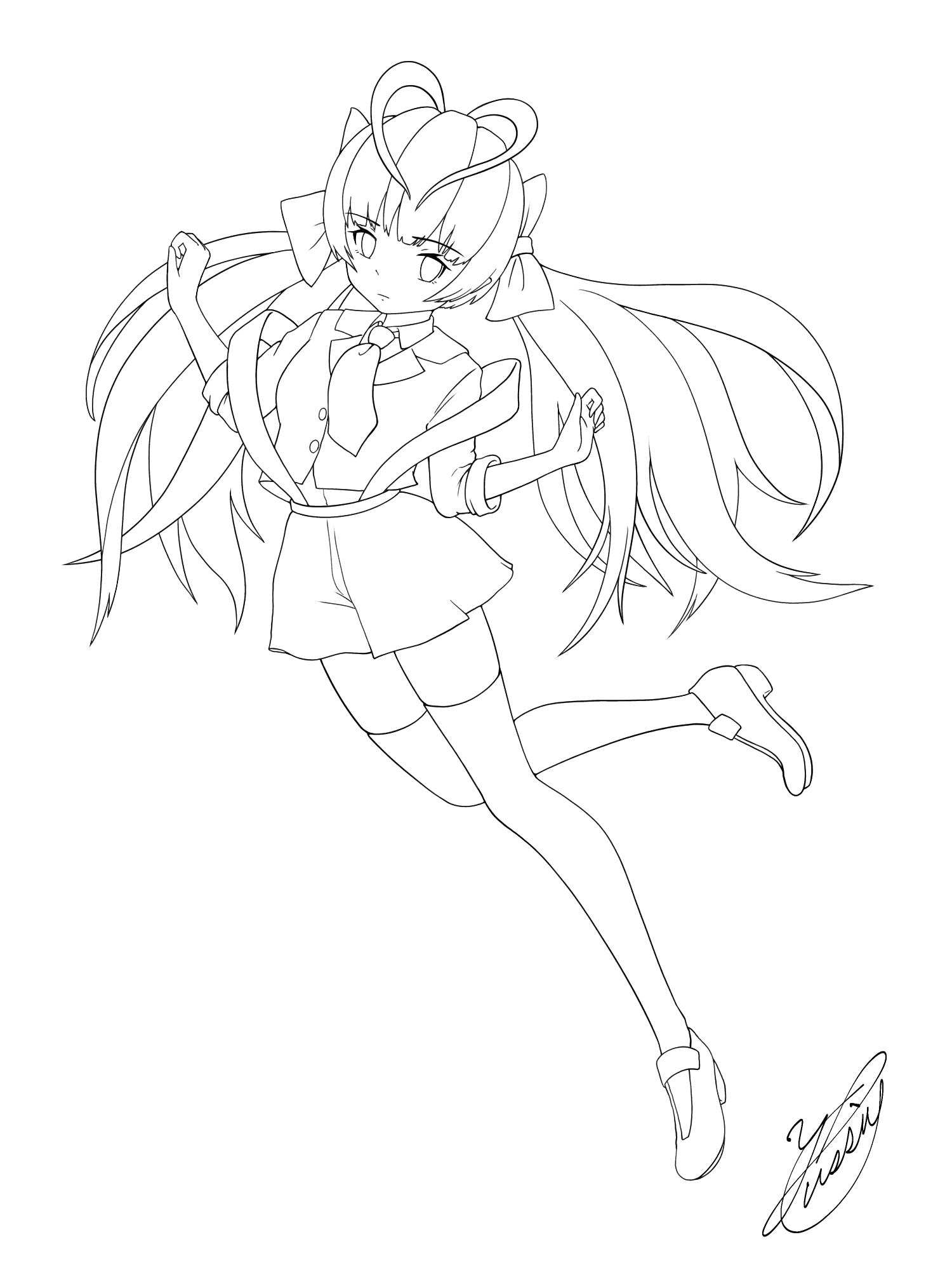 Lover Dancing（線画） - ibisPaint