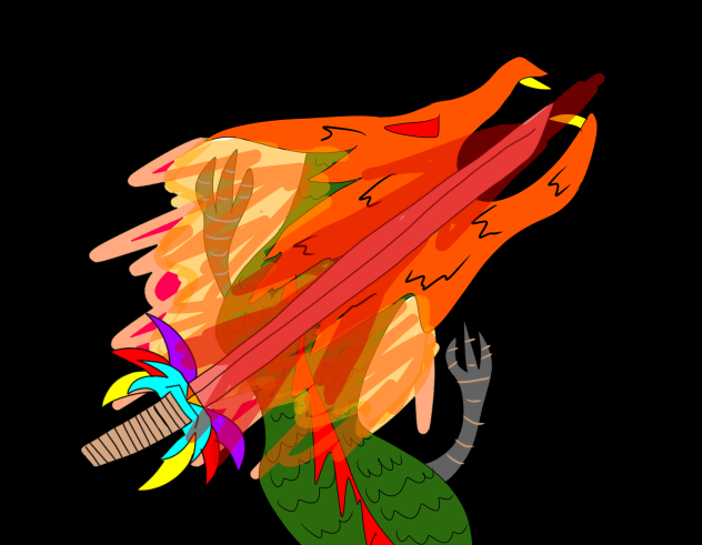 Sword of the fire dragon - ibisPaint