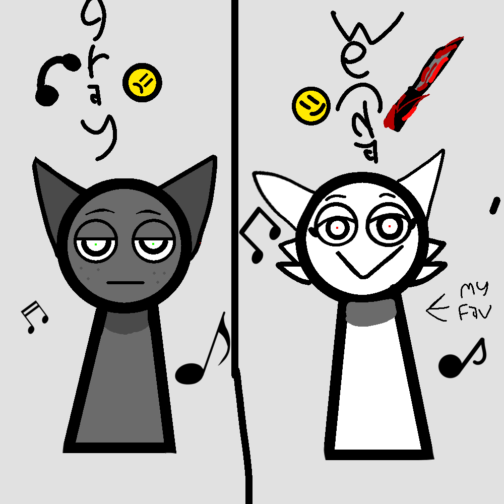 Wenda and gray from sprunki! - ibisPaint