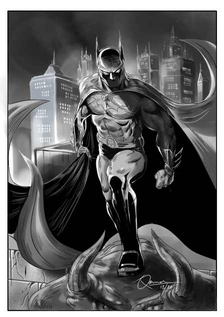 Batman pose - ibisPaint
