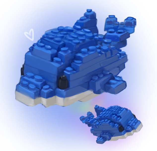 LEGO DOLPHIN - ibisPaint