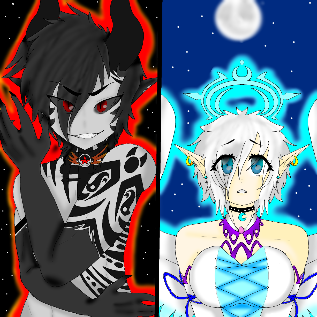 angels and demons (oc cosplay) - ibisPaint