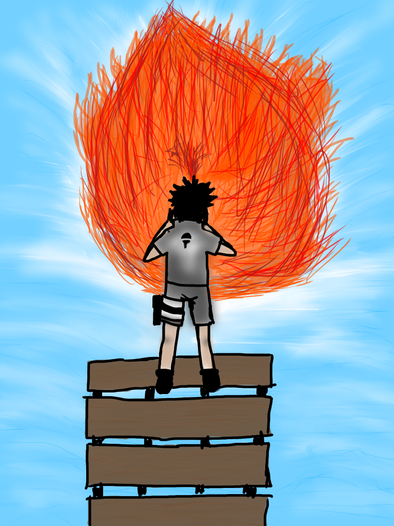 Fireball jutsu By sasuke - ibisPaint