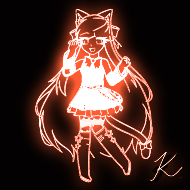 Glowing Flashyklau - ibisPaint