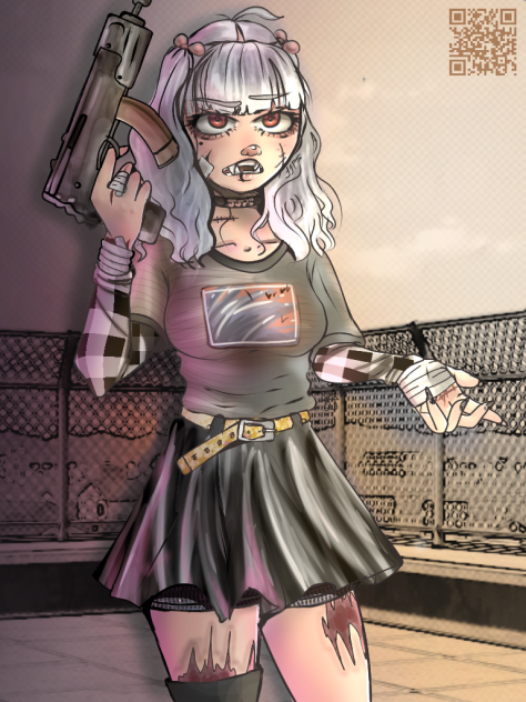 practice guns and body - ibisPaint