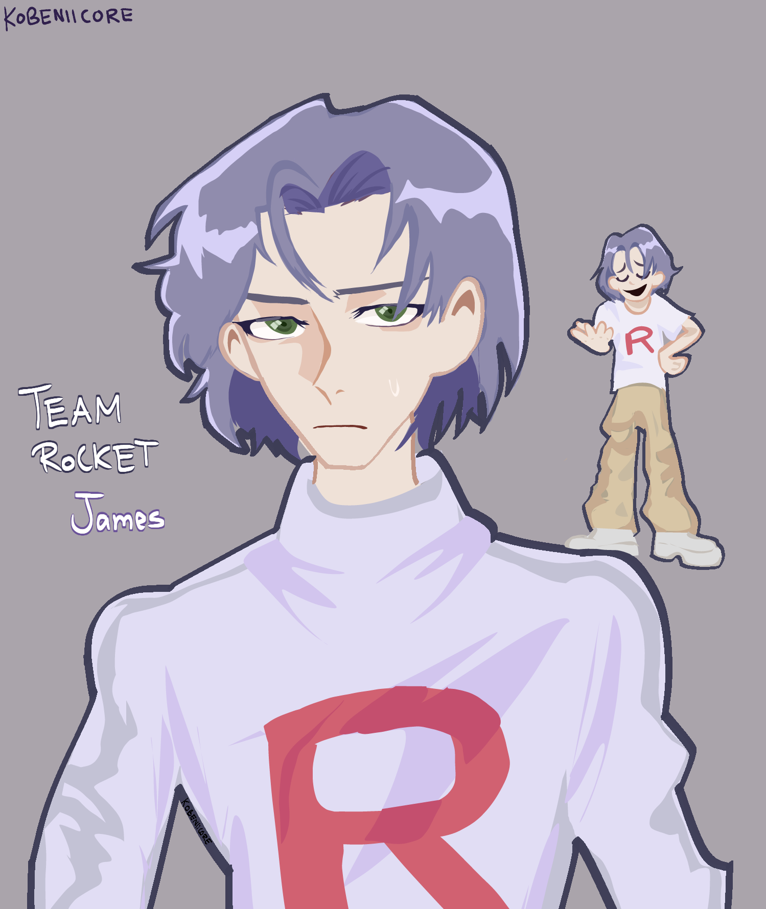 james ☂️ (team rocket - pokémon) - ibisPaint