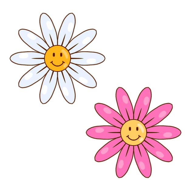 Y2k flower stickers - ibisPaint