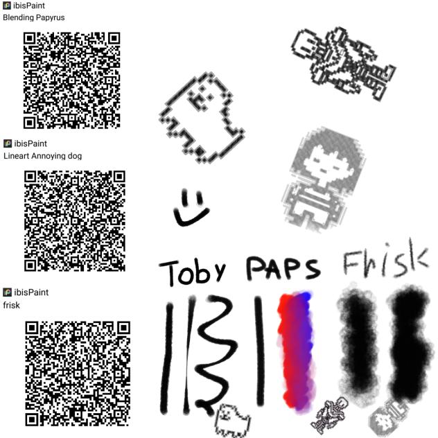 undertale brushes - ibisPaint