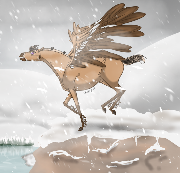 Fjord Pegasus - speed drawing - ibisPaint