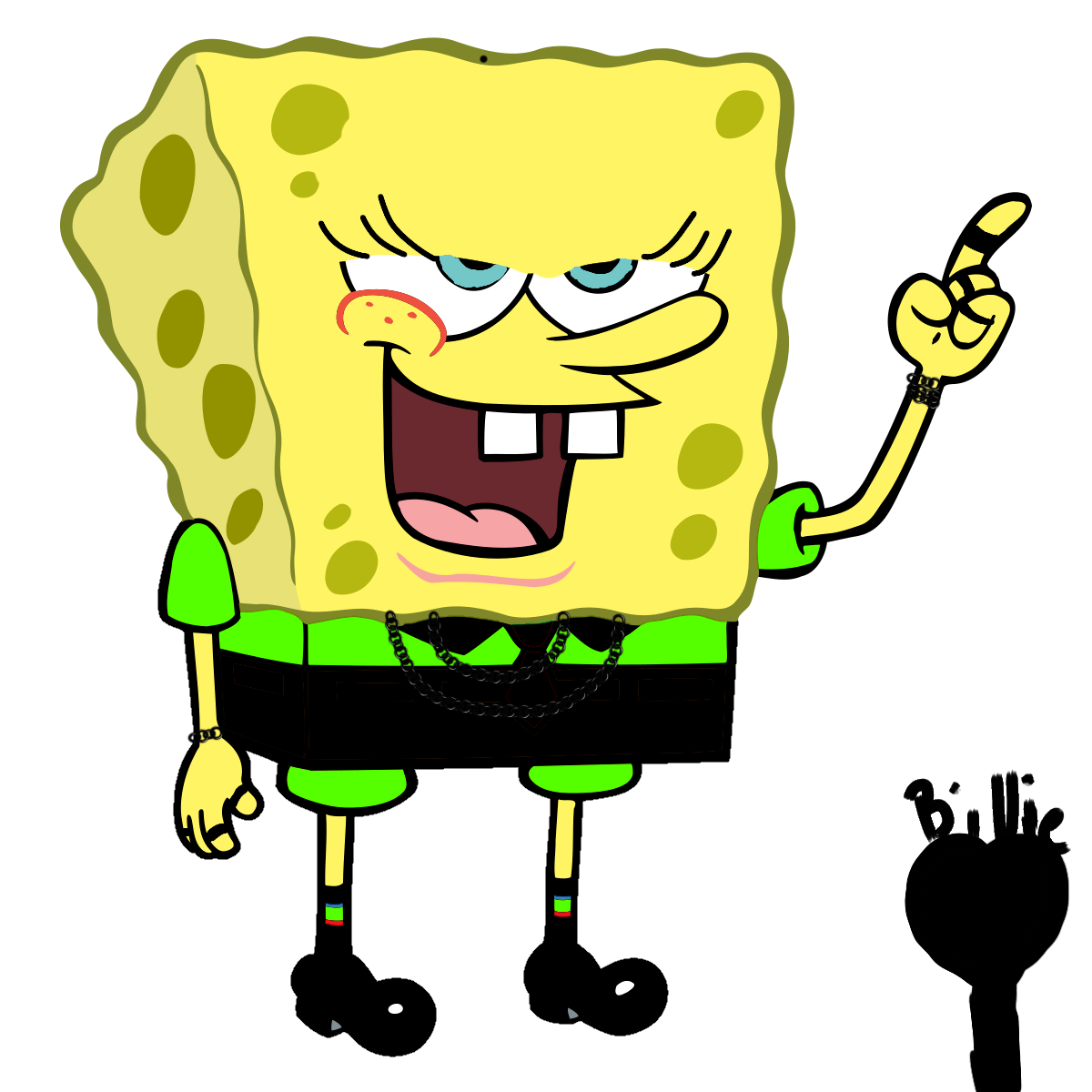 spongebob into billie - ibisPaint