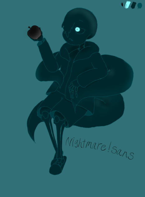 Nightmare!sans - ibisPaint