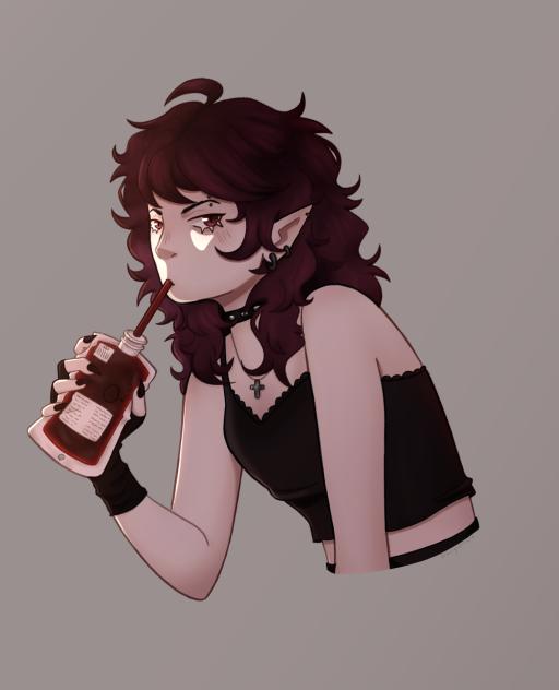 New vampire OC! - ibisPaint