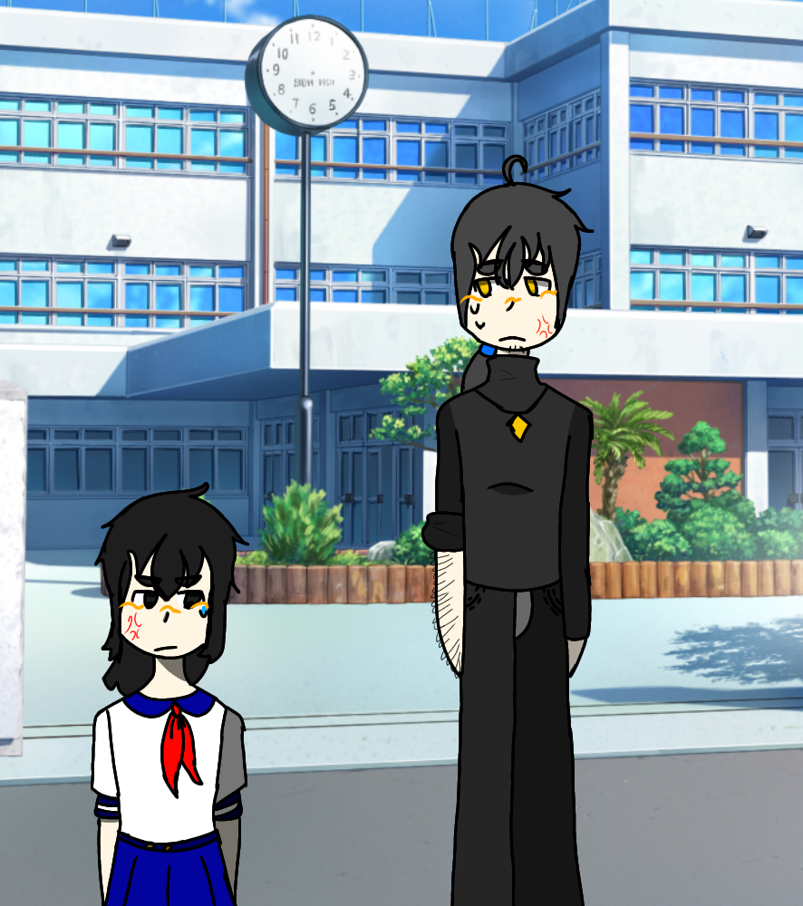 the teacher and his stinky short student - ibisPaint