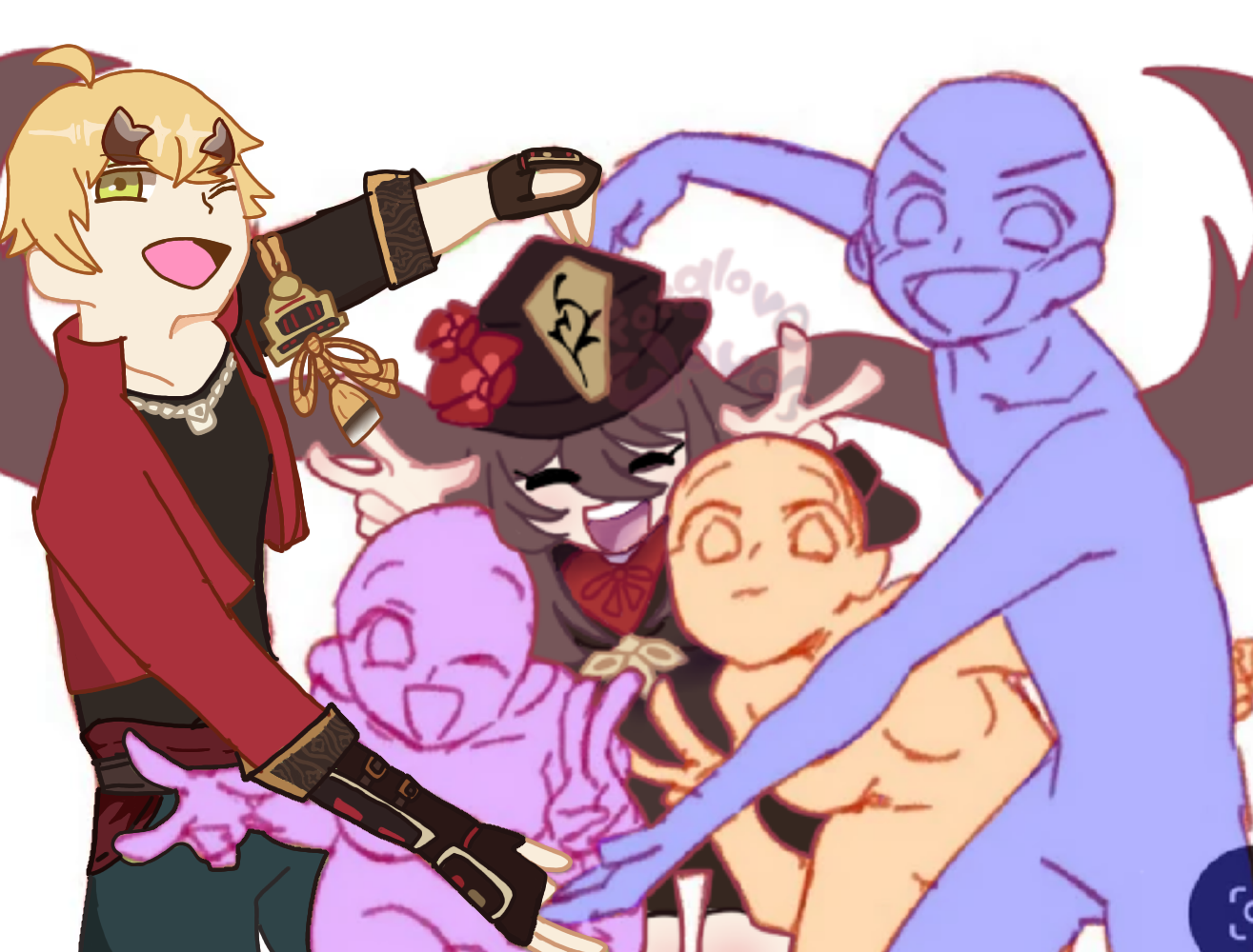 genshin collab pls join - ibisPaint