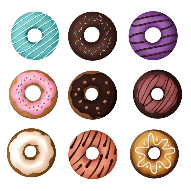DONUTS CLIP ART - ibisPaint