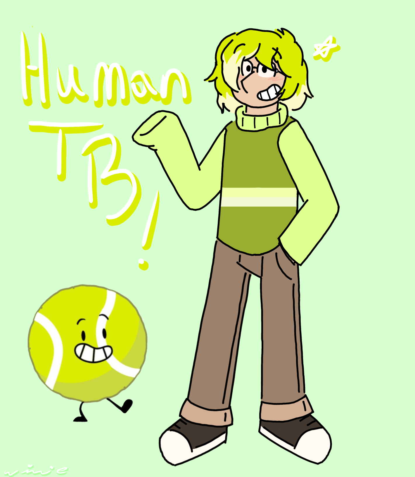 Human Tennis Ball!! - ibisPaint