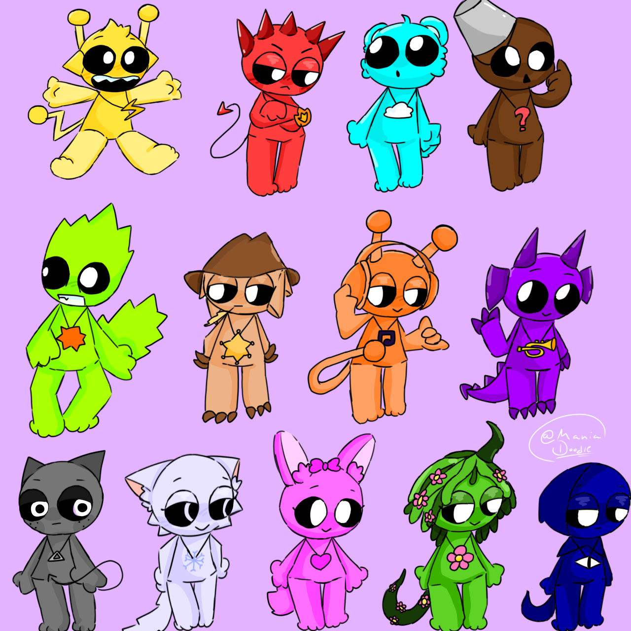 If Smiling Critters met Sprunki 🌈🌼💖 - ibisPaint