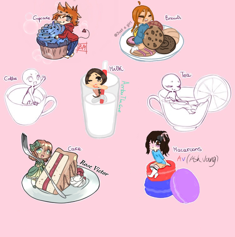 Food and Drinks Collaboration - ibisPaint