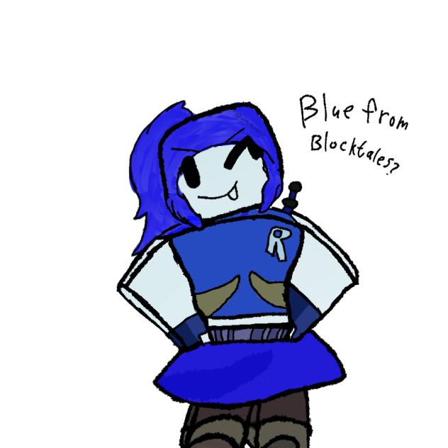 Blue from Blocktales #Blocktales - ibisPaint