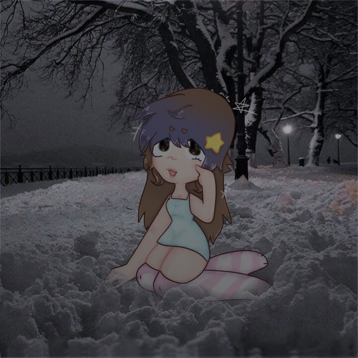 Winter night💤 - ibisPaint