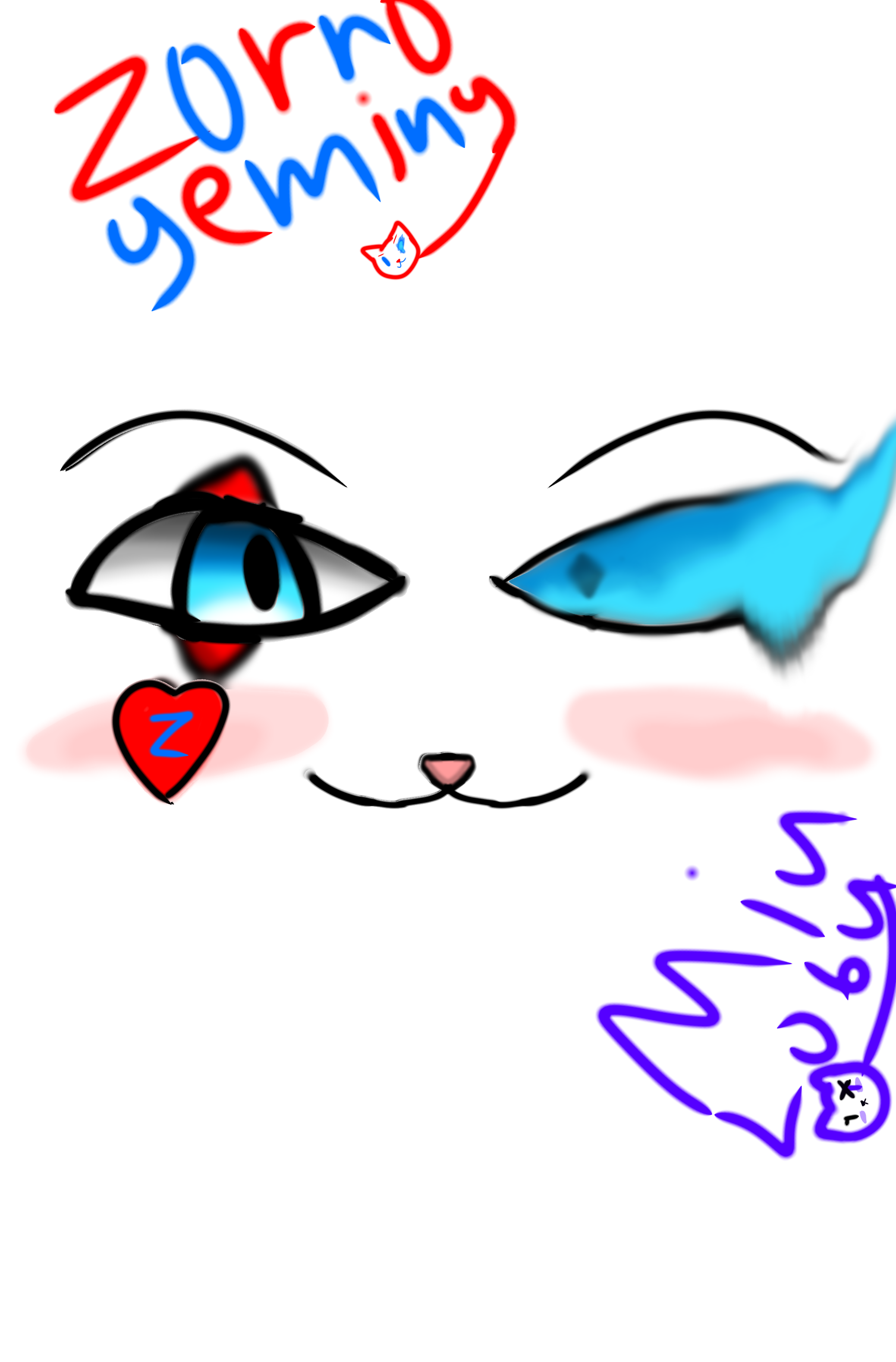 zorro geming dibujo zorro vs mialoba - ibisPaint