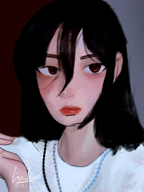 Trying smth new 😭 - ibisPaint