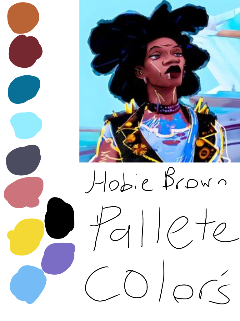 Hobie Brown color pallete - ibisPaint