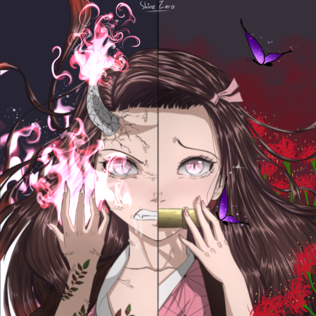 Nezuko Oni Mode - ibisPaint