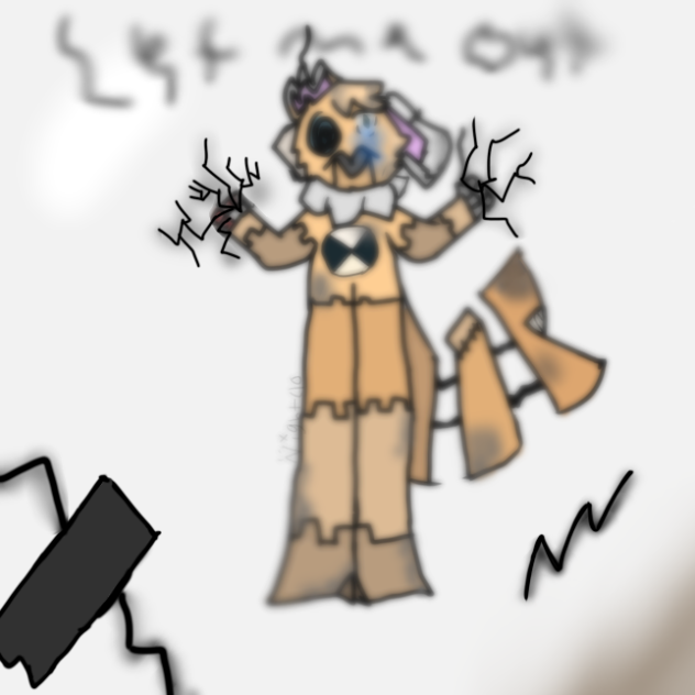 Chloe as a puppet stuck in a jar - ibisPaint