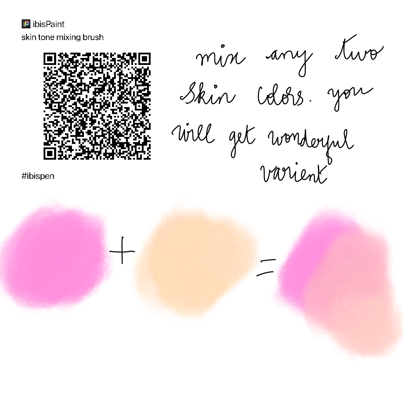 Skin tone mixing brush - ibisPaint